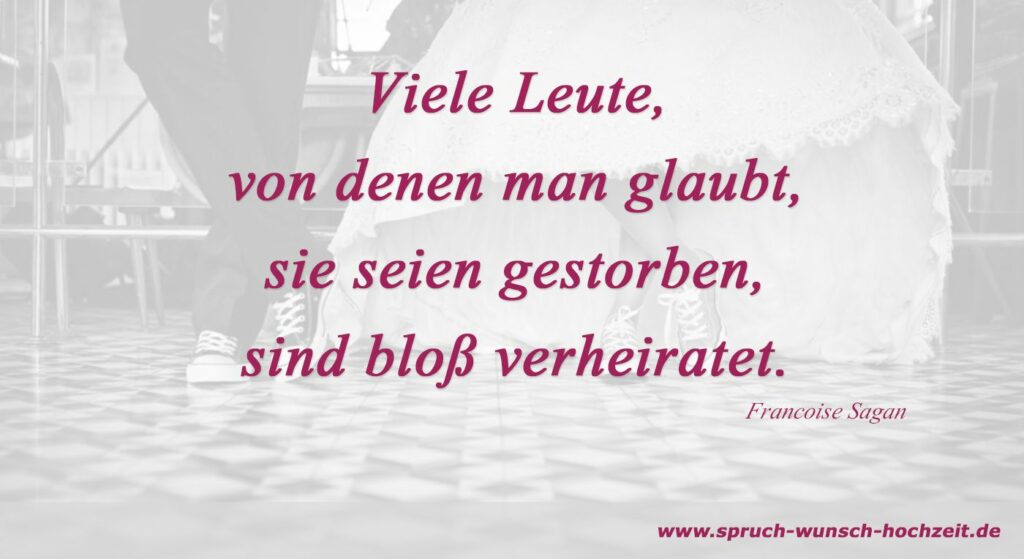 Humorvolle und freche Sprüche zur Hochzeit