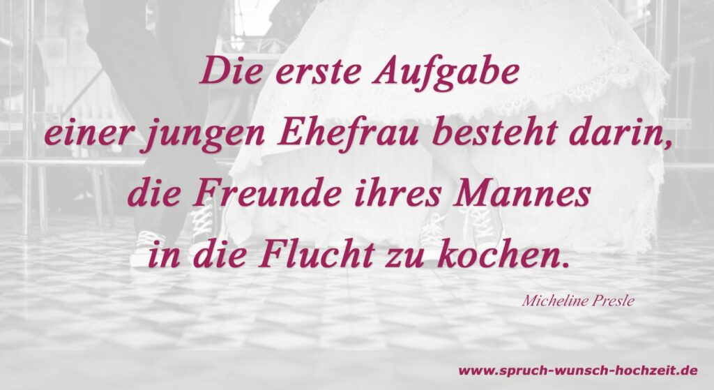 Humorvolle und freche Sprüche zur Hochzeit